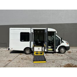 2019 Ford Transit 350 HD Cutaway Wheelchair Accessible Shuttle Bus